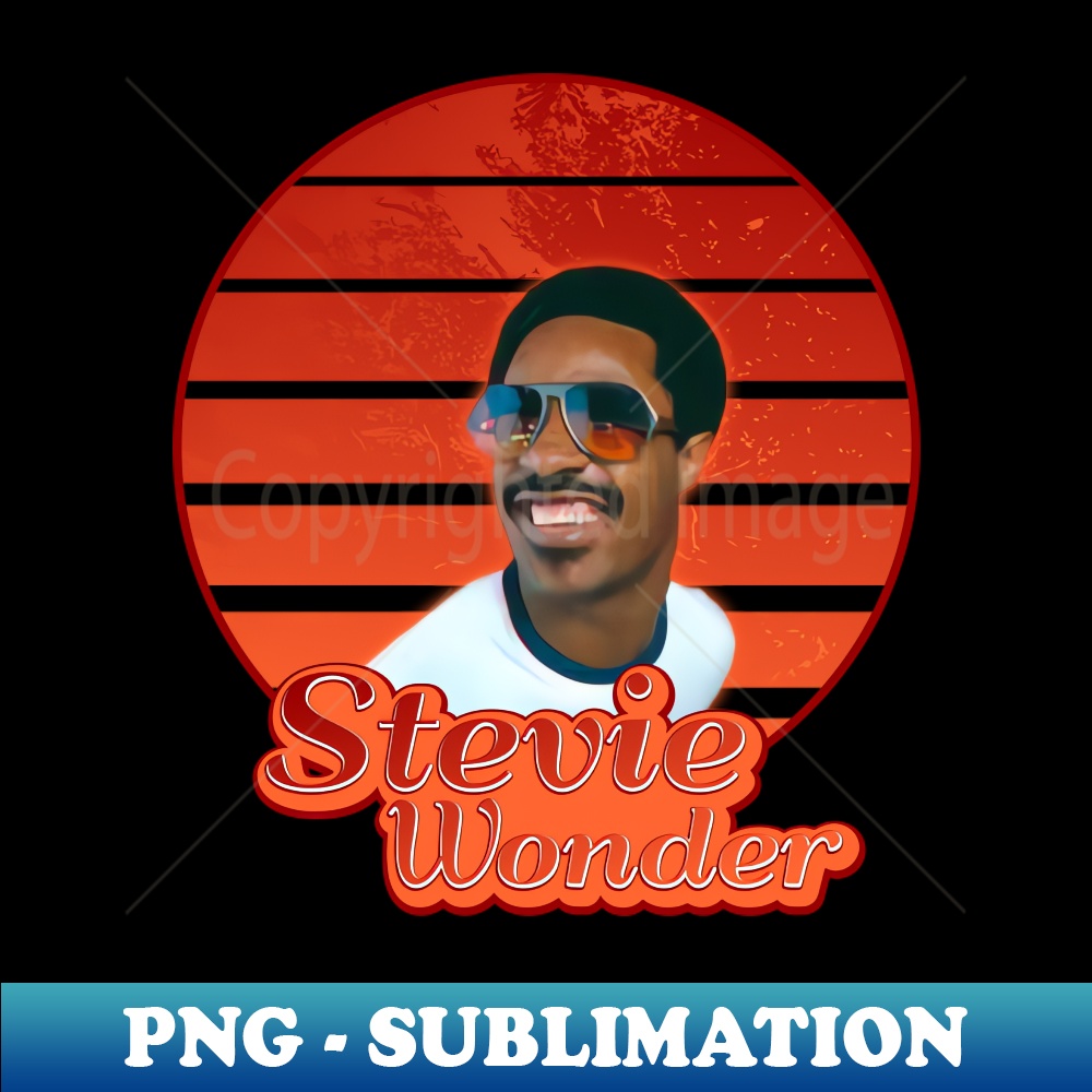 Stevie Wonder - PNG Transparent Sublimation File - Vibrant a | Inspire ...