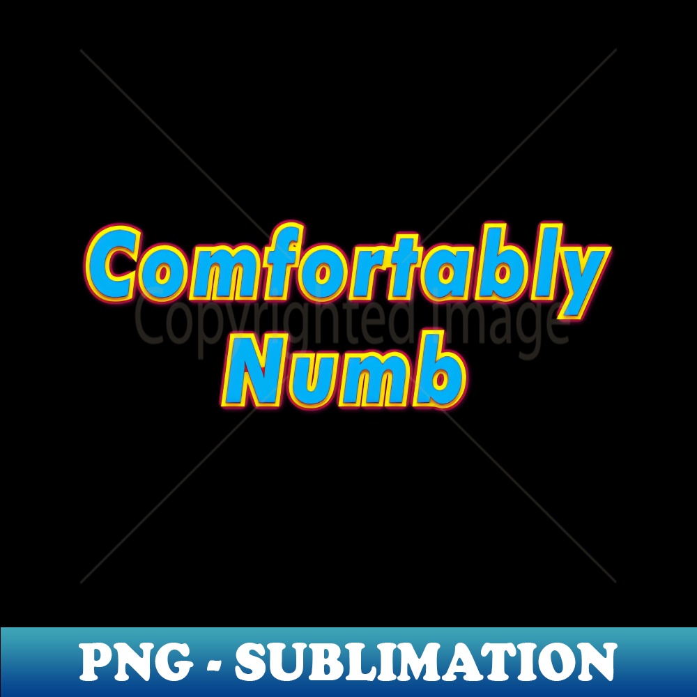 Comfortably Numb PINK FLOYD - Retro PNG Sublimation Digital | Inspire ...