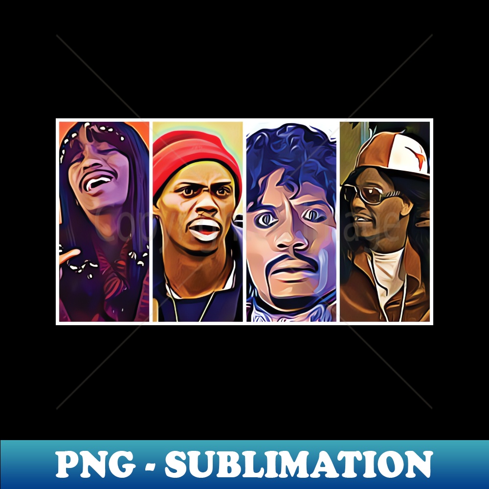 Many Faces of Dave Chappelle - Retro PNG Sublimation Digital | Inspire ...