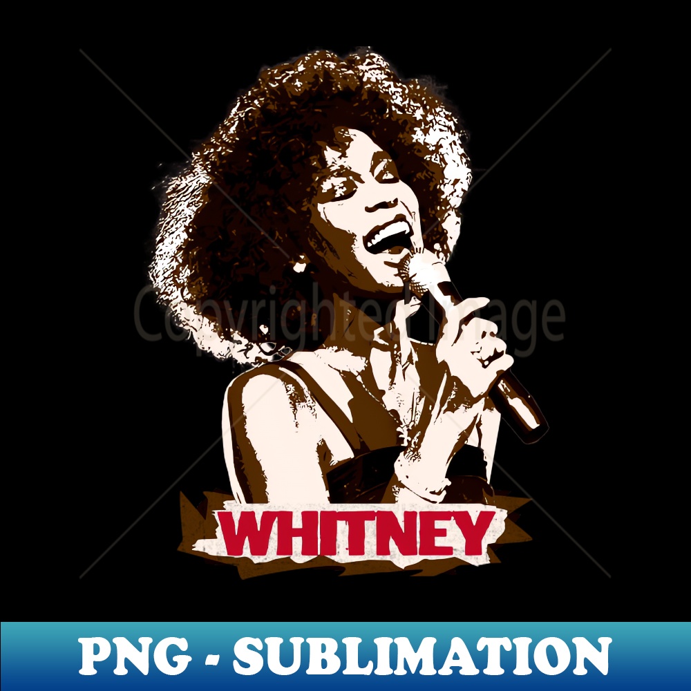 Whitney Houston - PNG Transparent Sublimation File - Revolut | Inspire ...