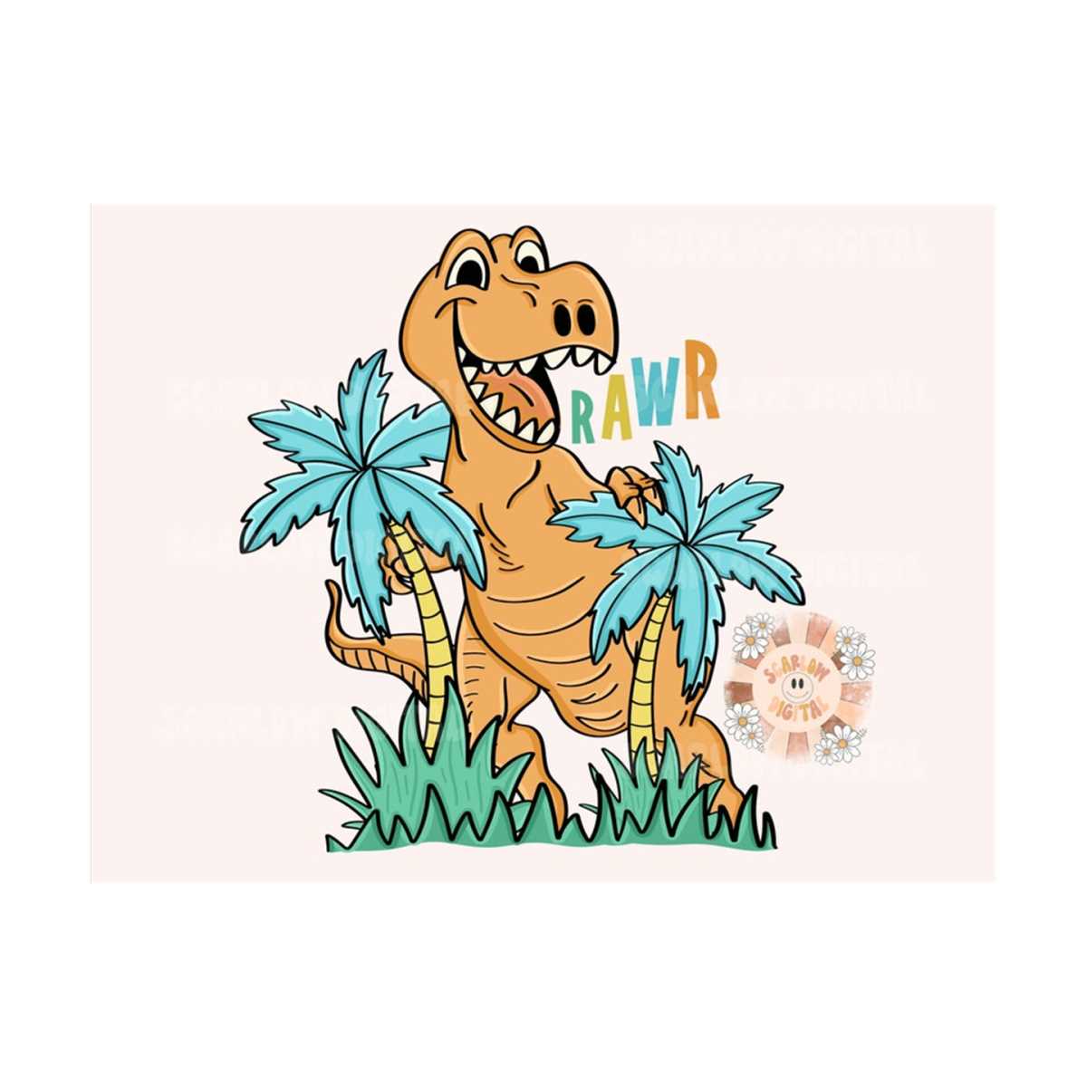 Dinosaurs PNG-Prehistoric Sublimation Digital Design Downloa | Inspire ...