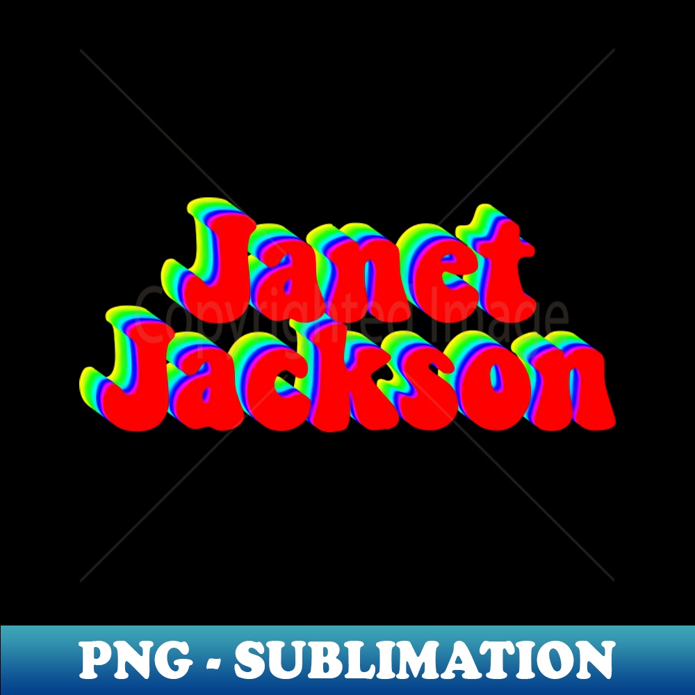 Janet Jackson typography - PNG Transparent Sublimation File | Inspire ...