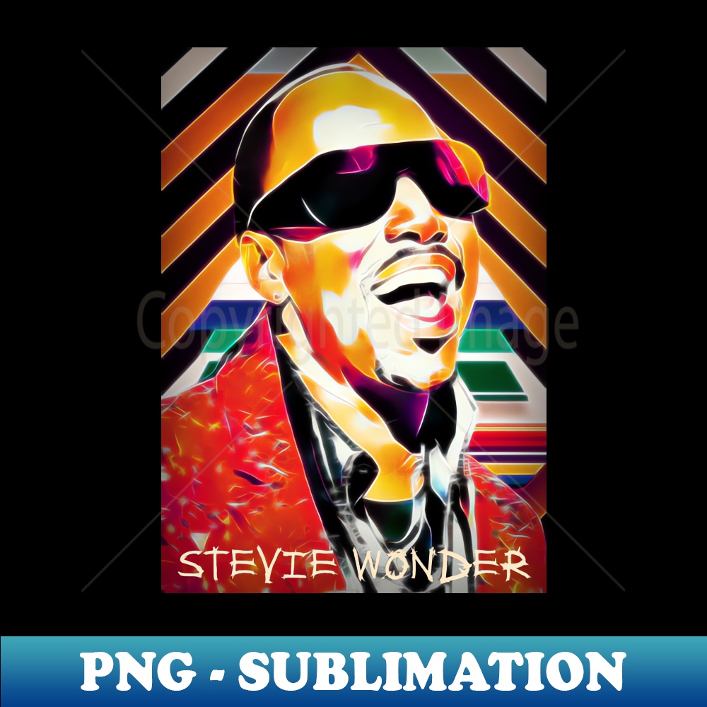Stevie Wonder - Artistic Sublimation Digital File - Transfor - Inspire ...