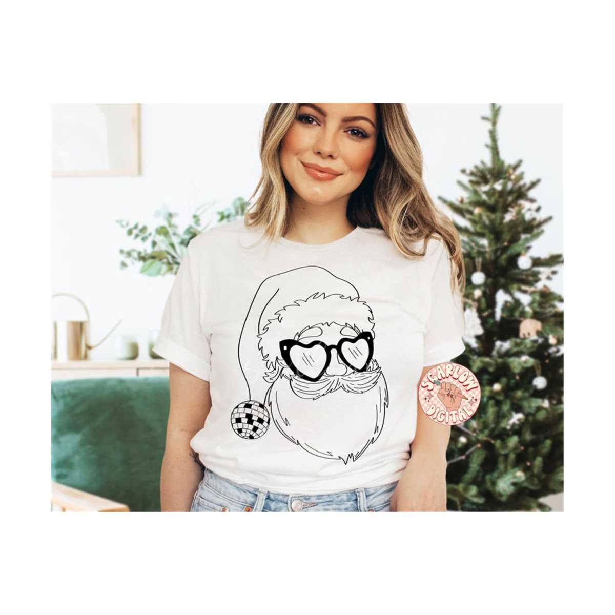 Disco Santa Claus SVG Digital Design Download, Christmas png | Inspire ...