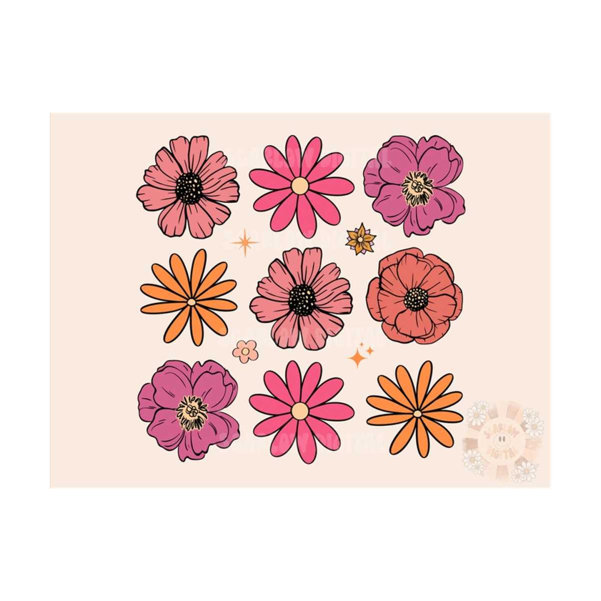 Flowers PNG-Spring Sublimation Digital Design Download-flora | Inspire ...