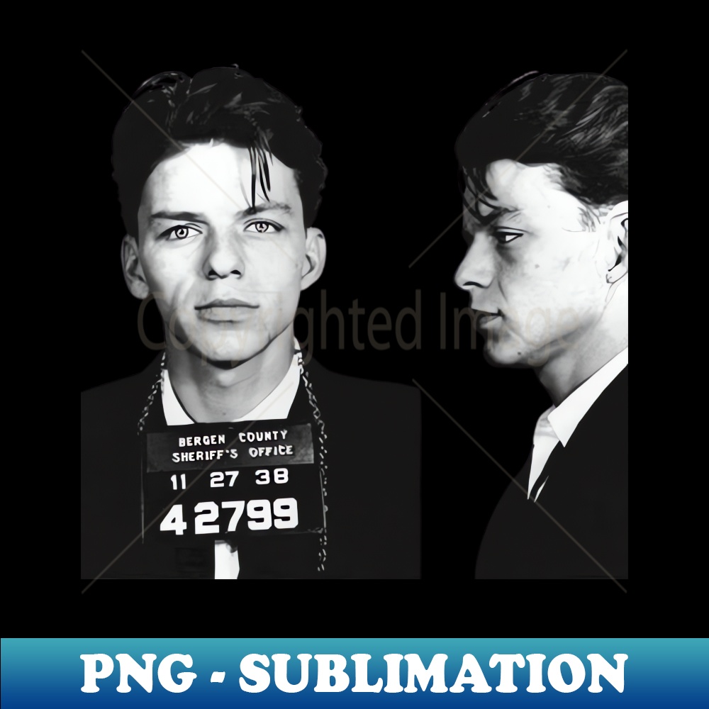 Frank Sinatra Mugshot - Modern Sublimation PNG File - Transf | Inspire ...