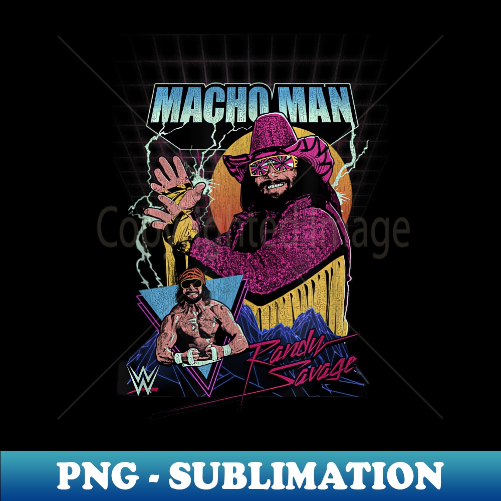 Macho Man Randy Savage - PNG Transparent Sublimation Design | Inspire ...
