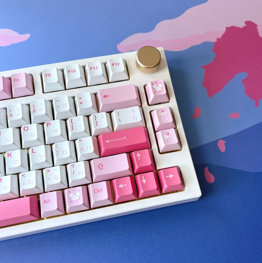 Pink Keycaps Set For Mechanical Keyboard | Inspire Uplift