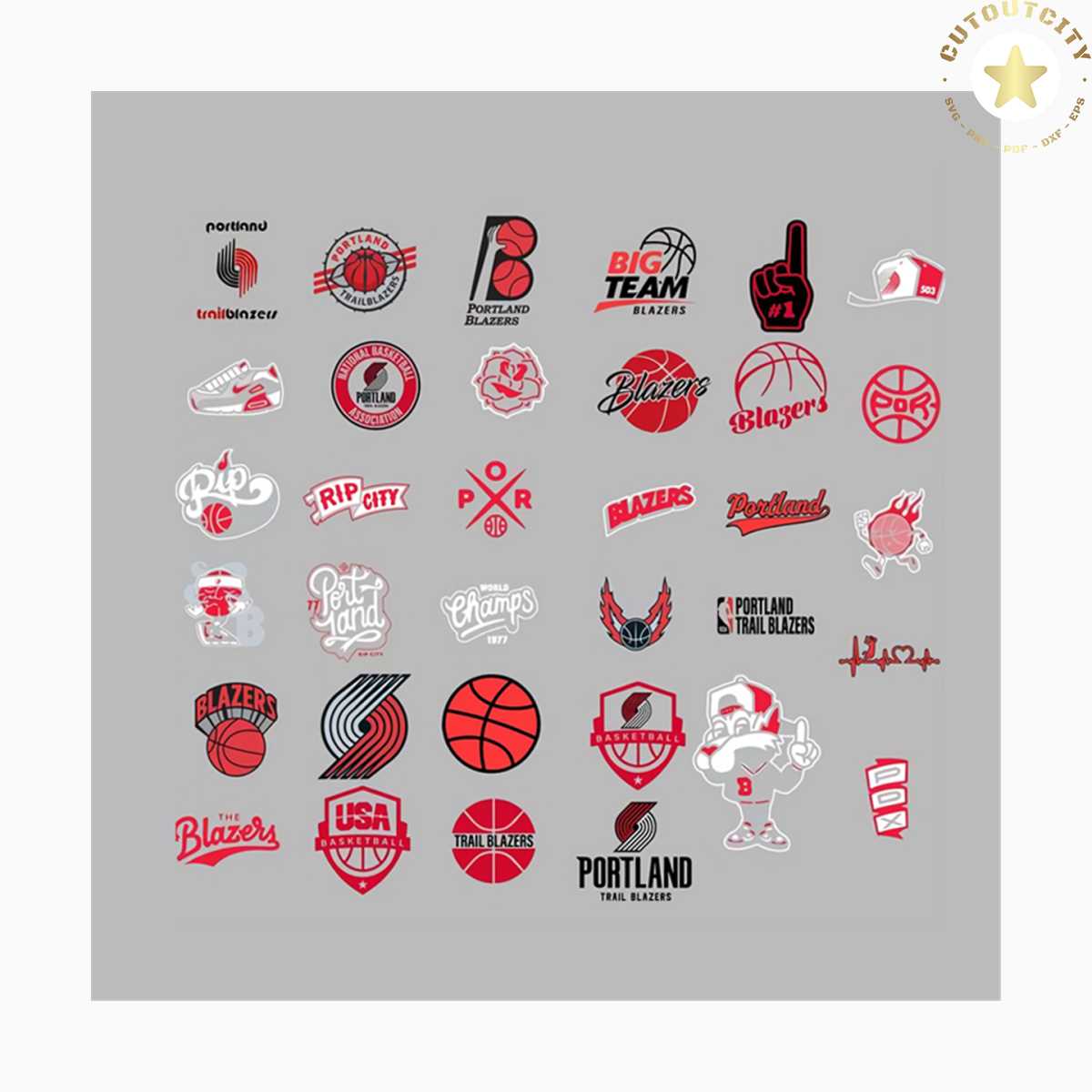 Portland Trail Blazers Logo Team Svg, Sport Svg, Sport Baske | Inspire ...