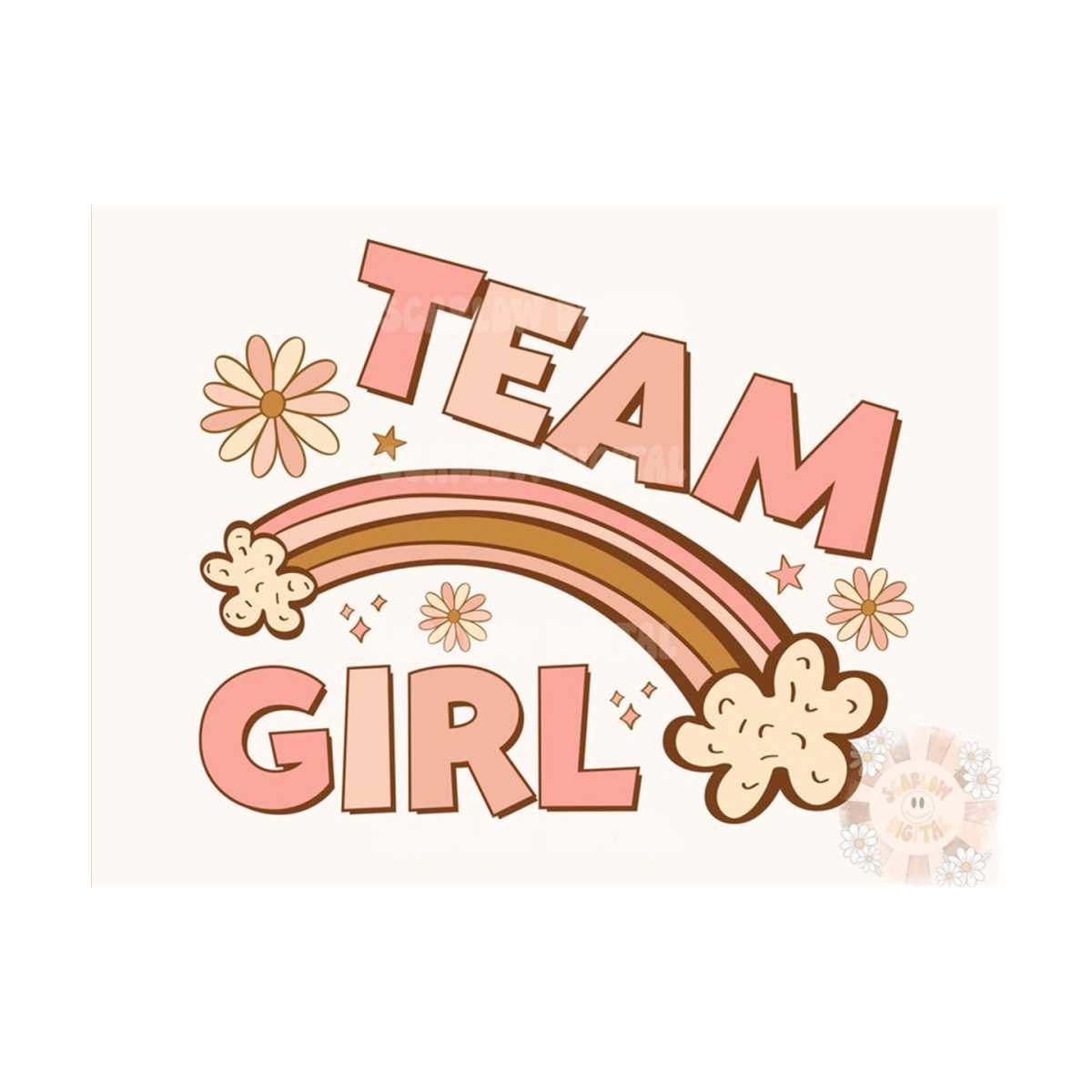 Team Girl PNG-Gender Reveal Sublimation Digital Design Downl - Inspire ...
