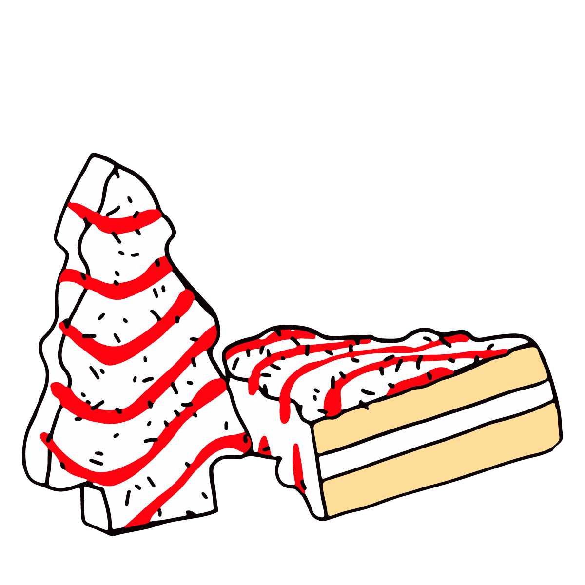 Little Debbie Christmas Cake Tree Gift SVG | Inspire Uplift