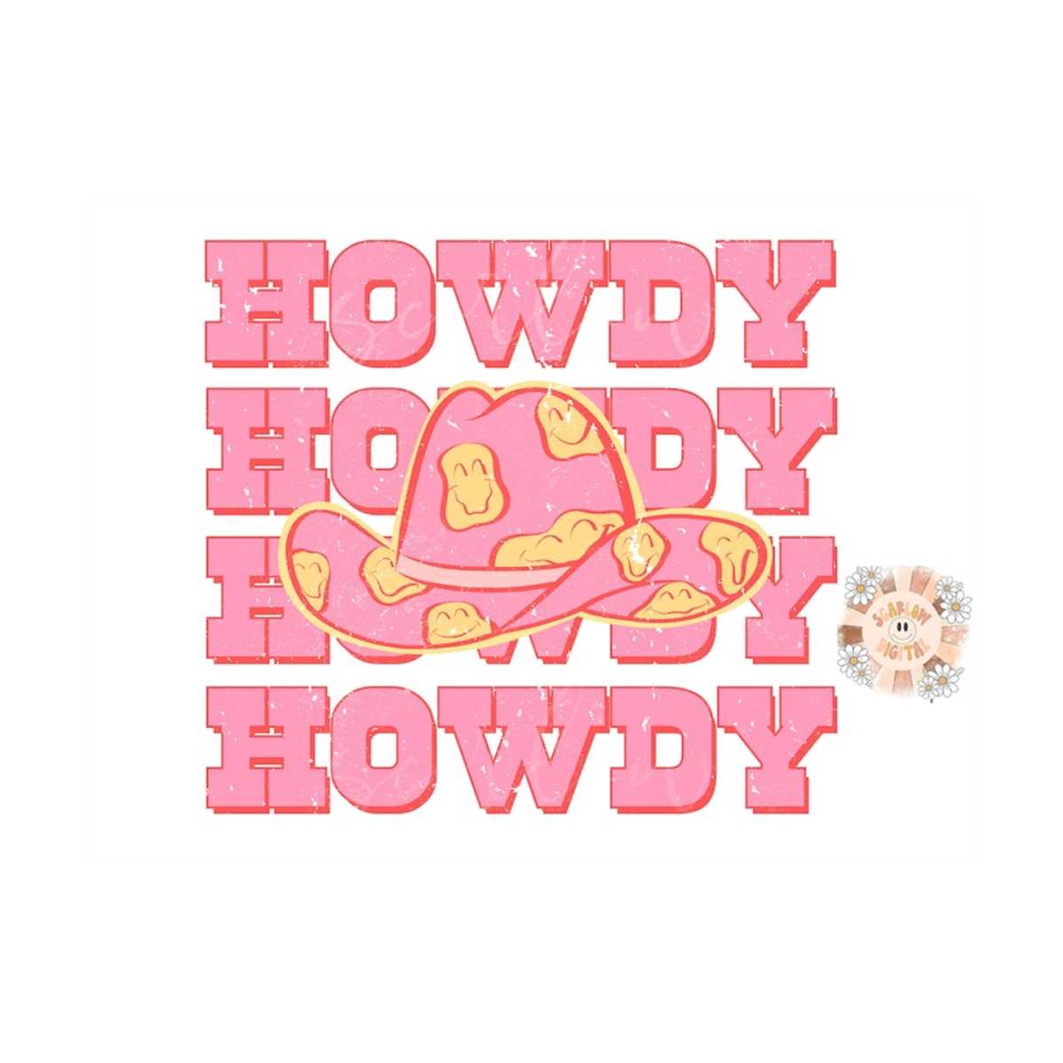 Howdy PNG-Cowgirl Sublimation Digital Design Download-pink c | Inspire ...