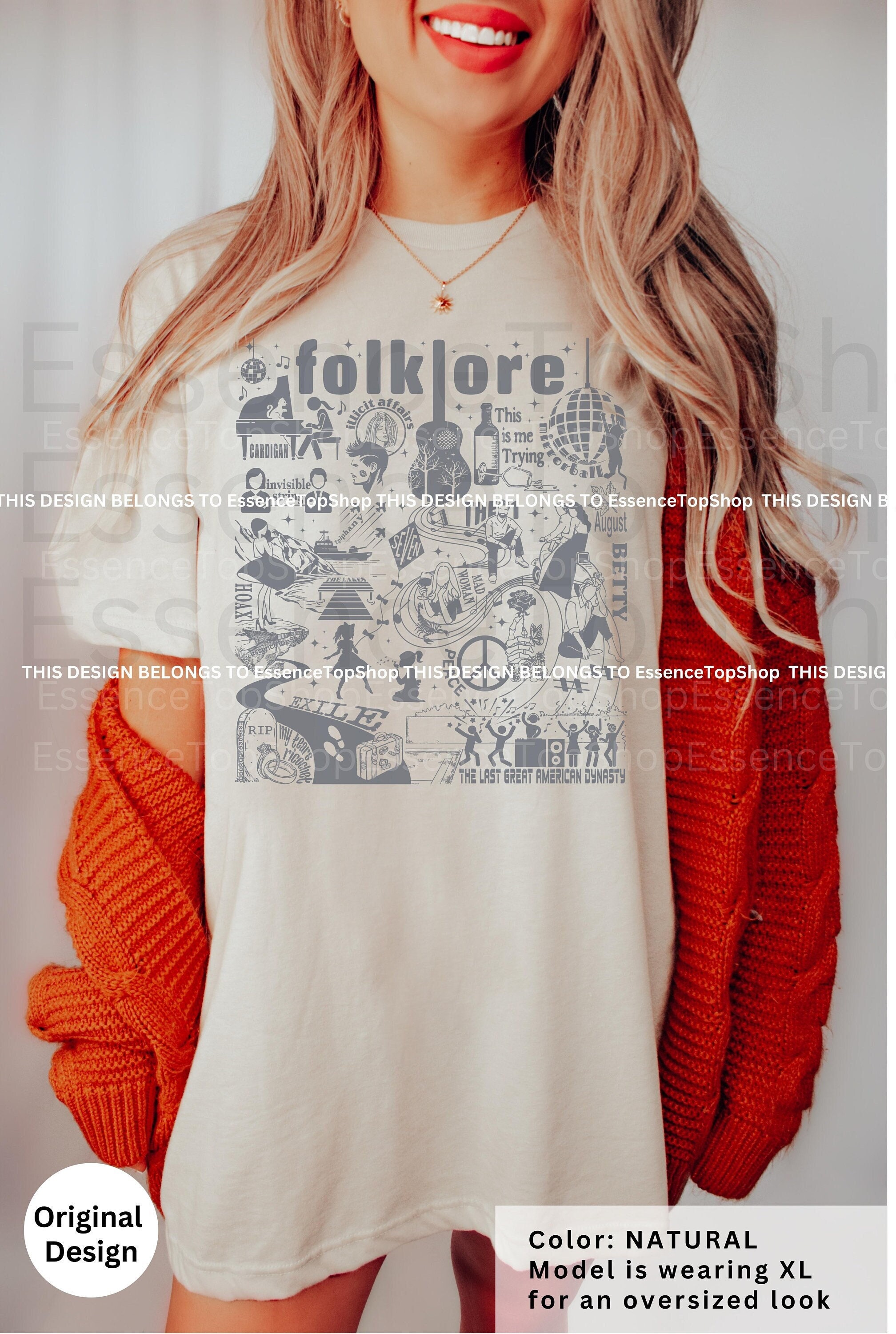 Folklore DeluxeBellaCanvas tee, Taylor Swiftie Merch, Folklo | Inspire ...