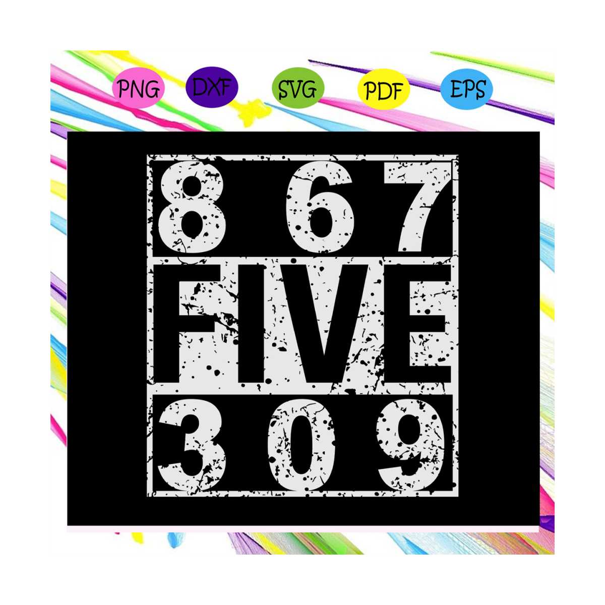 867 five 309, 8675309 svg, vintage Eighties svg,files For cr | Inspire ...