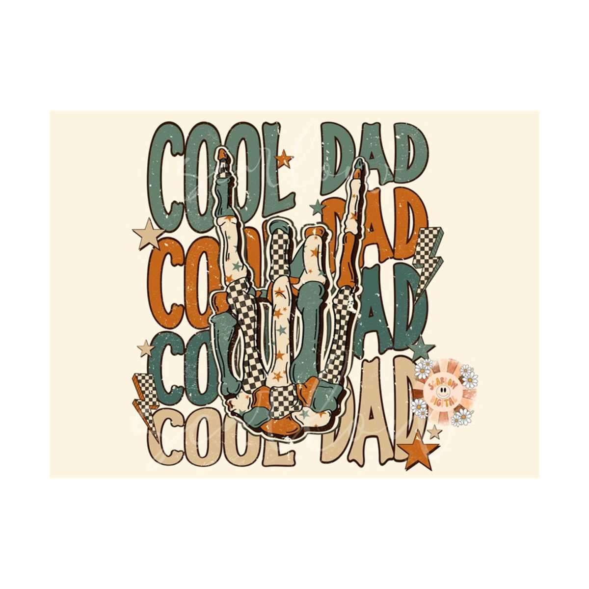 Cool Dad PNG-Rocker Sublimation Digital Design Download-dad - Inspire ...