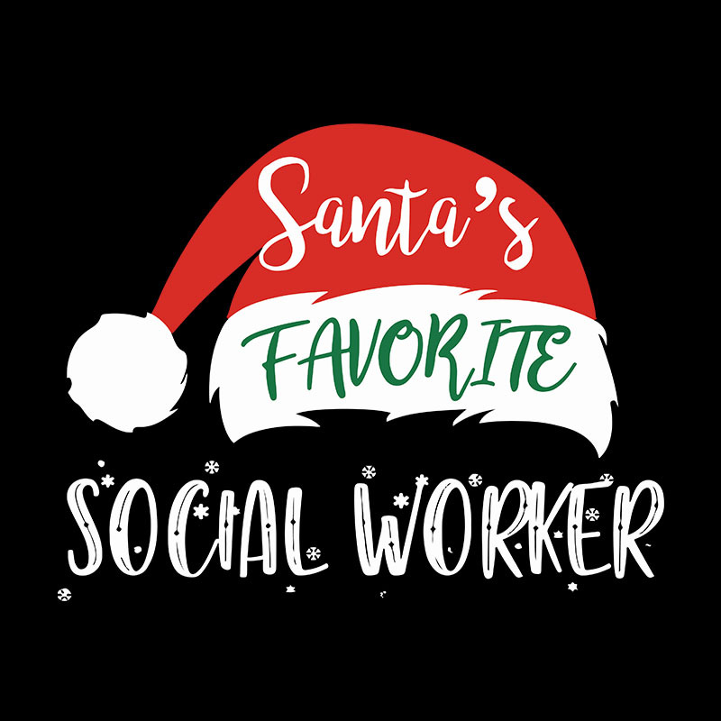 Santa's Favorite Social Worker Christmas, Christmas Svg, Chr | Inspire ...
