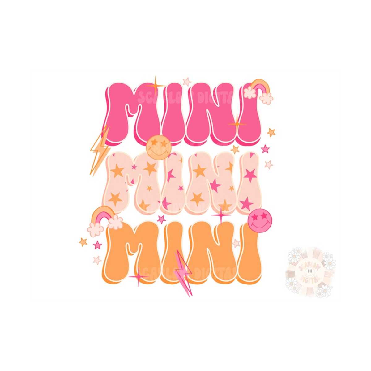 Mini PNG-Retro Sublimation Digital Design Download-mommy and | Inspire ...