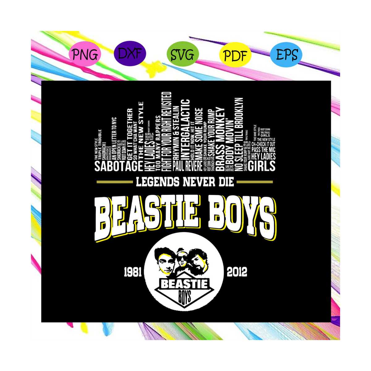 Legends never die beastie boys svg, beastie boys svg, check | Inspire ...