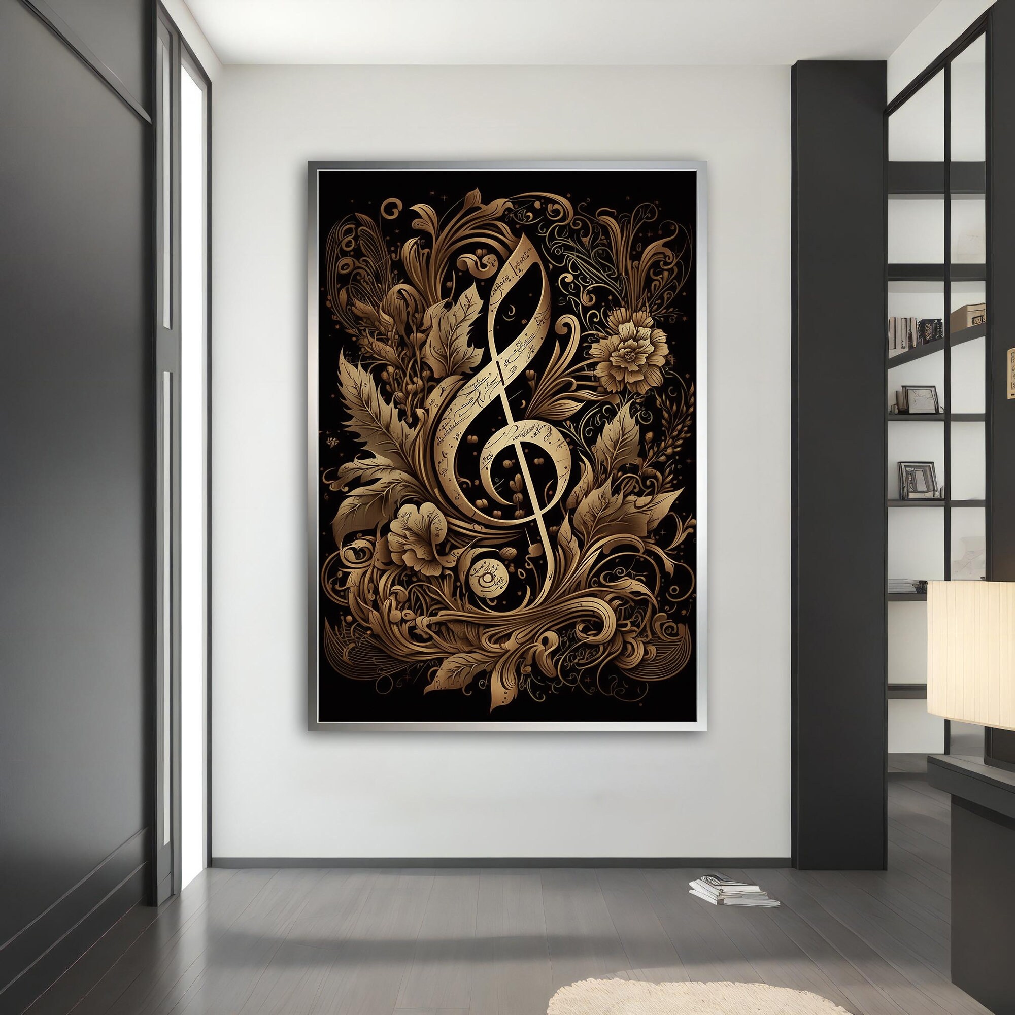 Music Note Canvas Wall Art, Musical Instrument Paintings on | Inspire ...