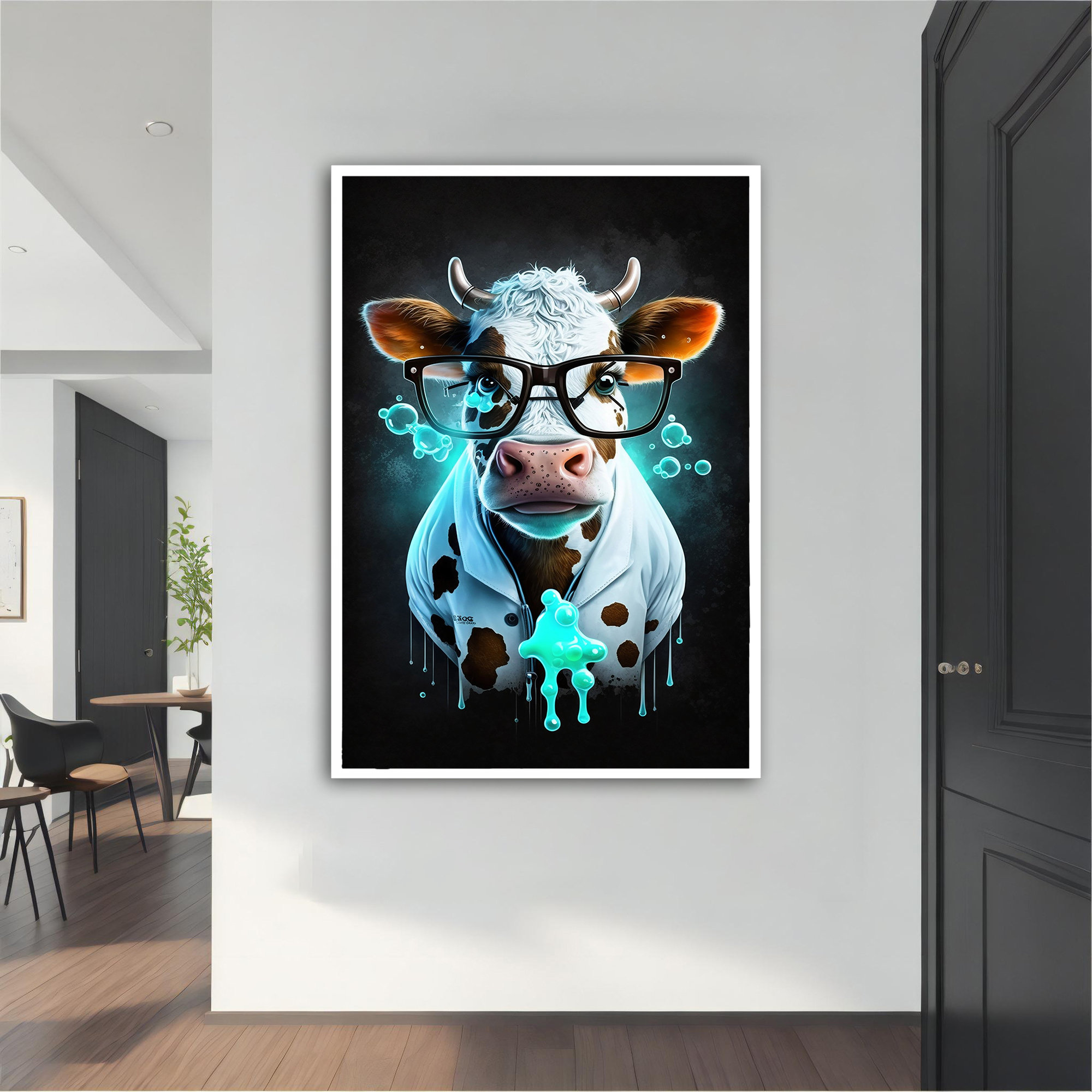 Doctor cow canvas painting, Doctor cow poster, Doctor cow wa | Inspire ...