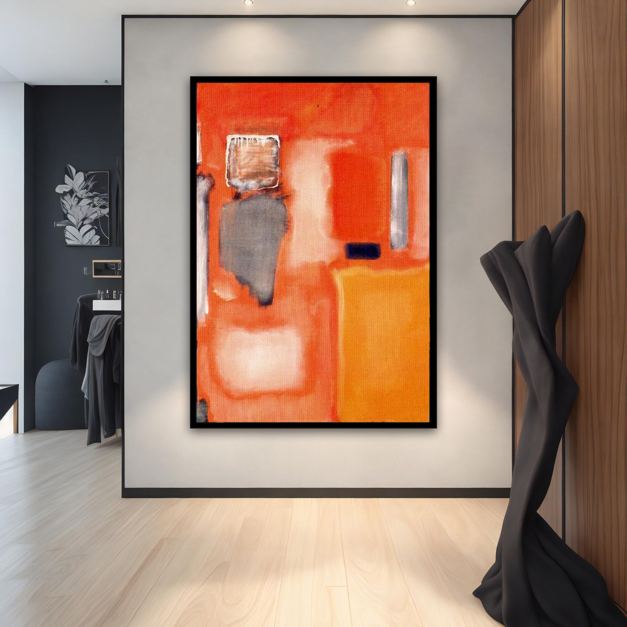 Mark Rothko Modern Canvas Art, Orange Mark Rothko Art, Mark | Inspire ...