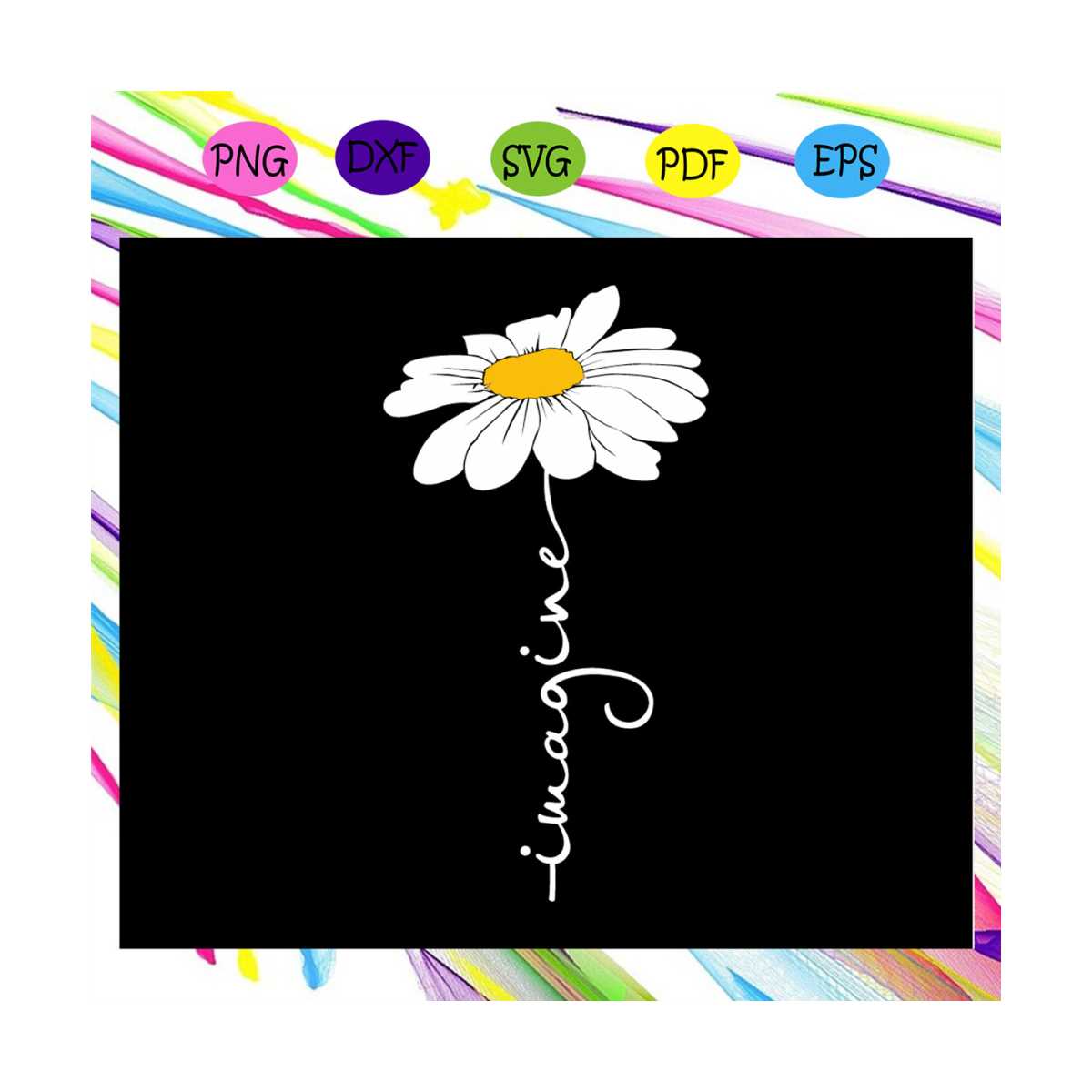Imagine flower, flower svg, flower clipart, flower gift, flo | Inspire ...
