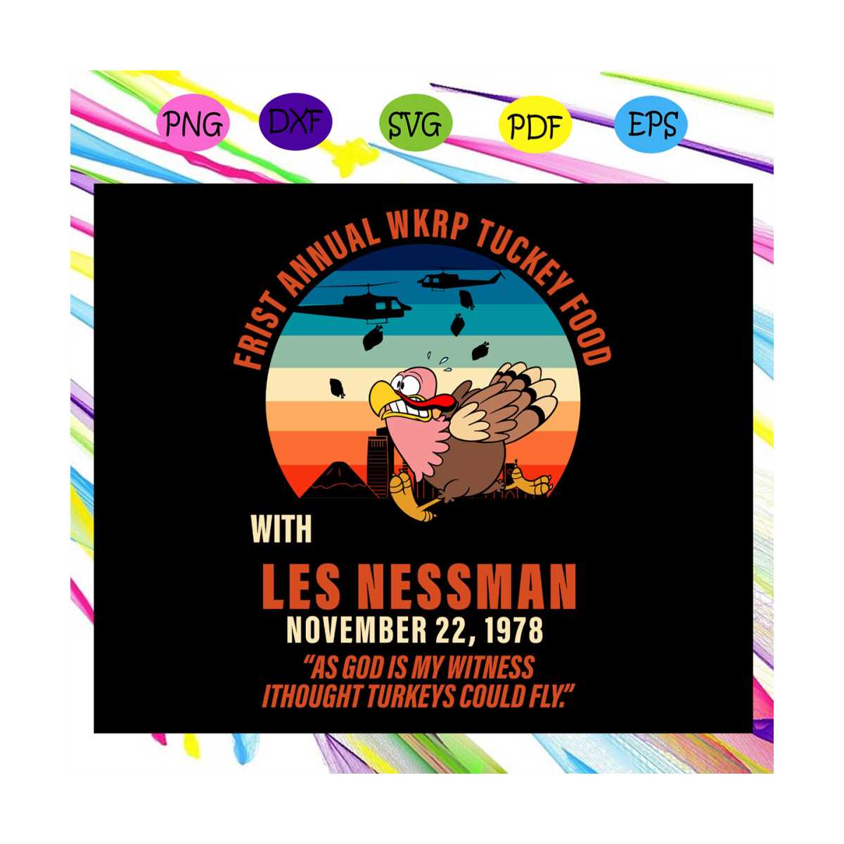 First annual WKRP turkey food with less nessman, wkrp turkey | Inspire ...