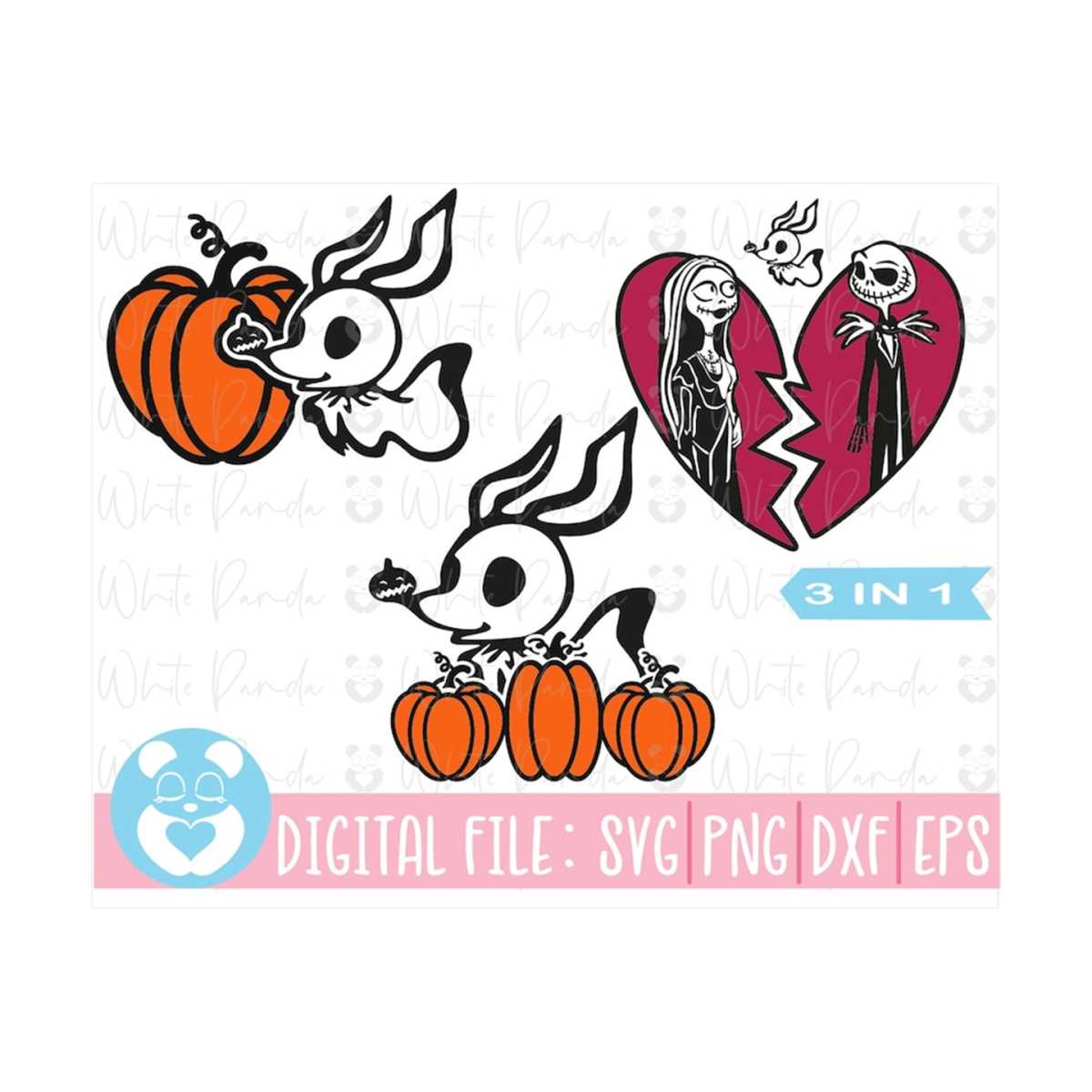 Zero Svg,Jack Skellington Svg,Pumpkin Svg, Lock Shock Barrel - Inspire ...