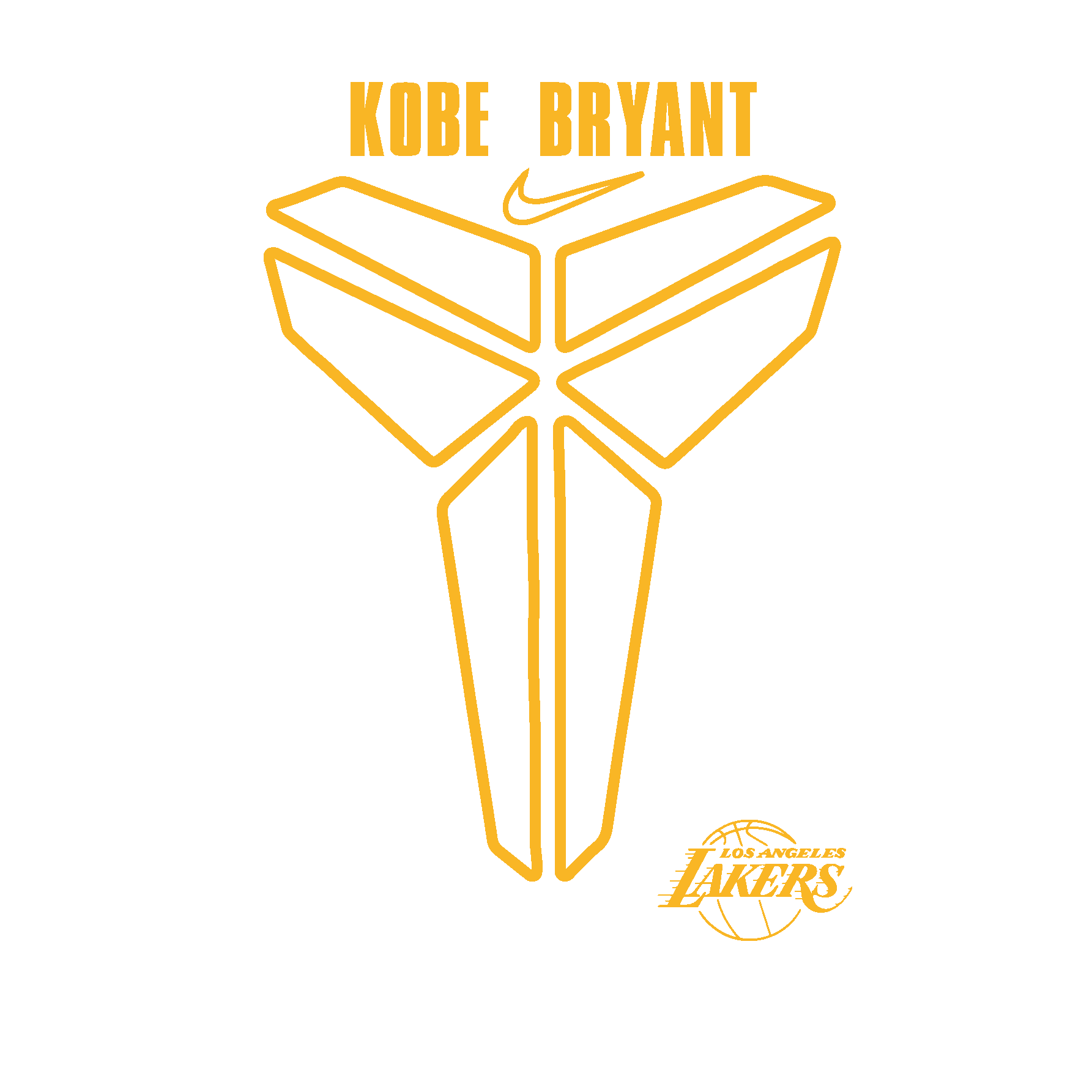 Kobe Bryant SVG, Kobe Bryant SVG, Kobe SVG, Baskeball Player | Inspire ...