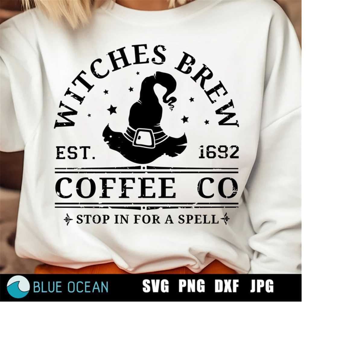 Witches Brew Coffee Co SVG, Halloween SVG, Halloween Coff - Inspire Uplift