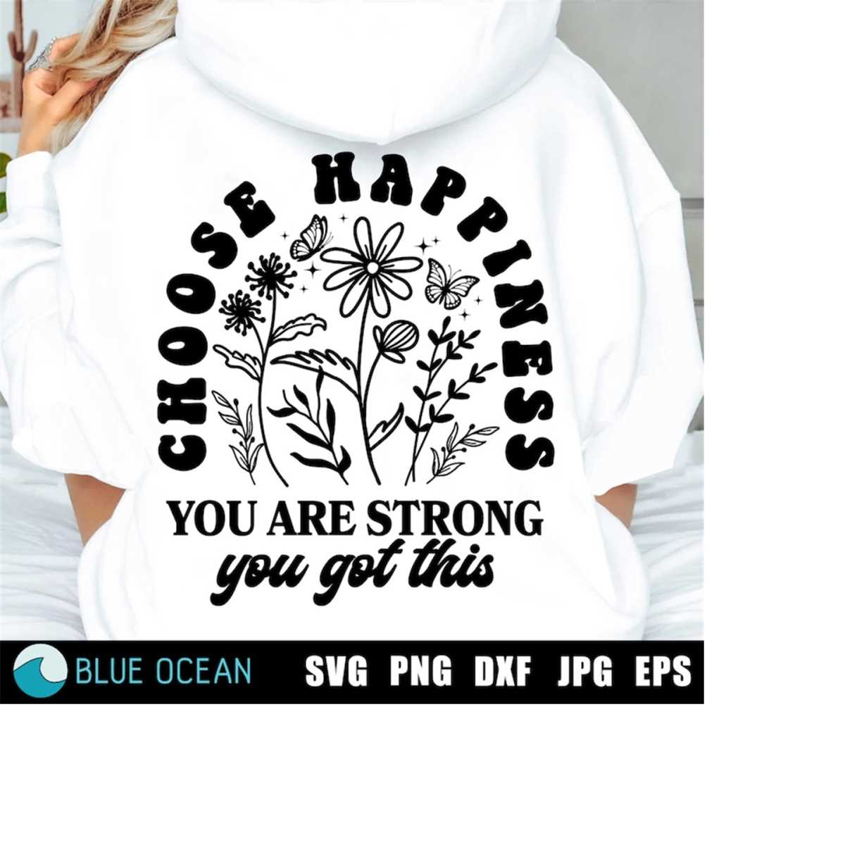 Choose Happiness SVG, Inspirational svg, Kindness svg, boho - Inspire ...