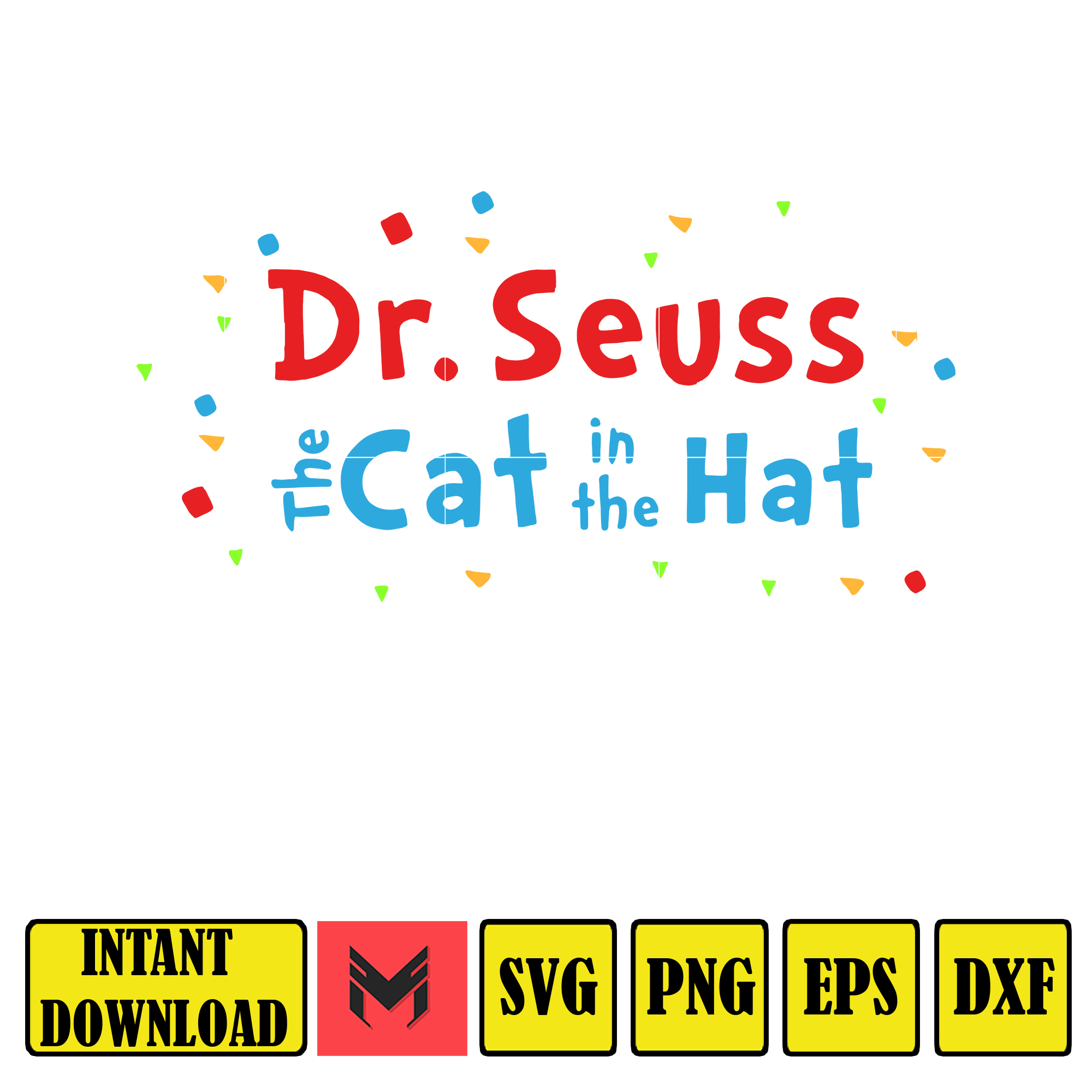dr.seuss the cat in the hat , Dr.Suess Svg, Dxf, Png, Dr.Sue - Inspire ...