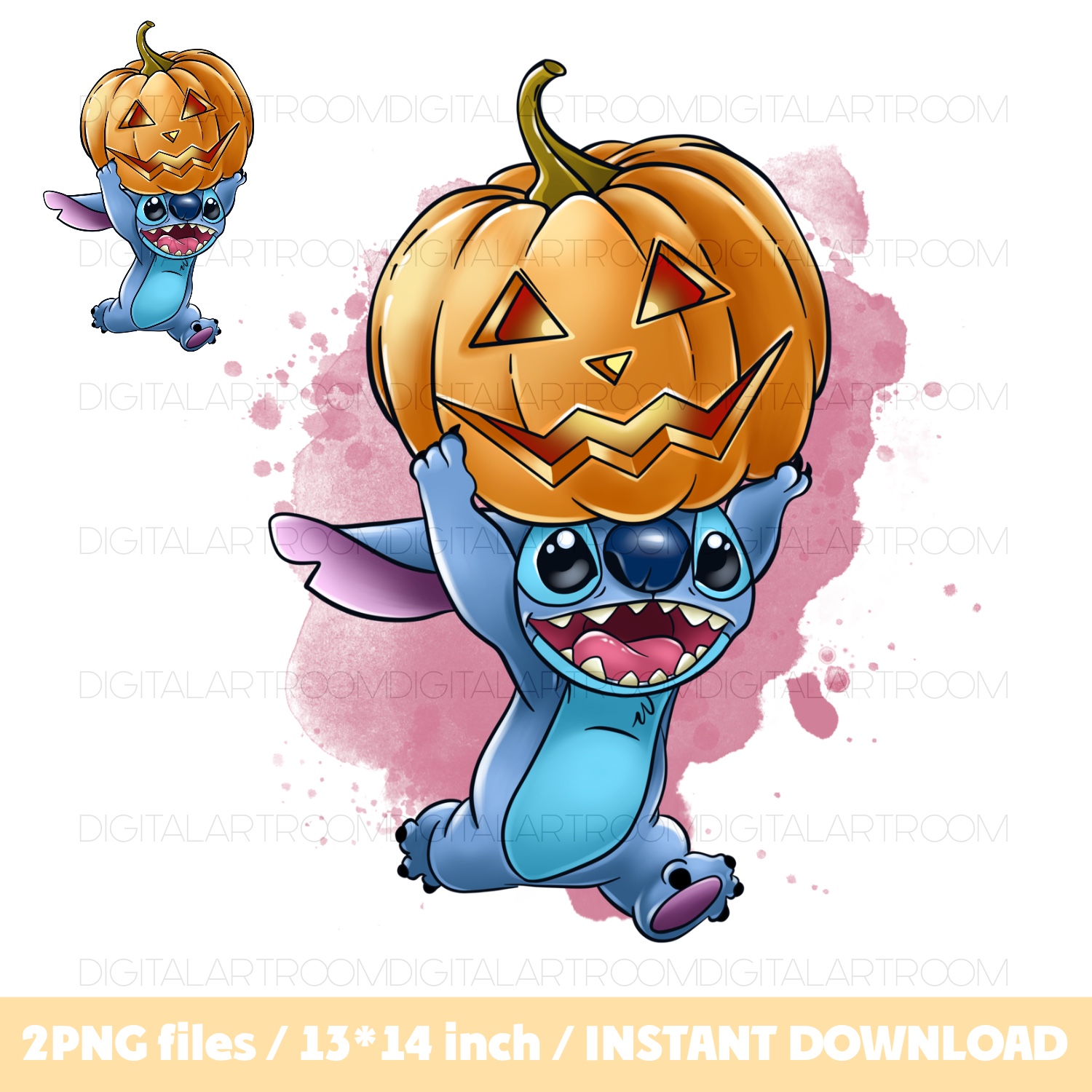 Halloween Stitch 2 Png sublimation design Clipart Illustrati | Inspire ...