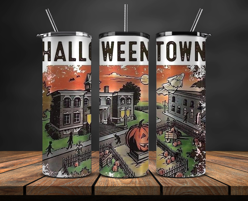 Halloween 20oz Tumbler Wrap ,Horror films Tumbler Wrap PNG, | Inspire ...