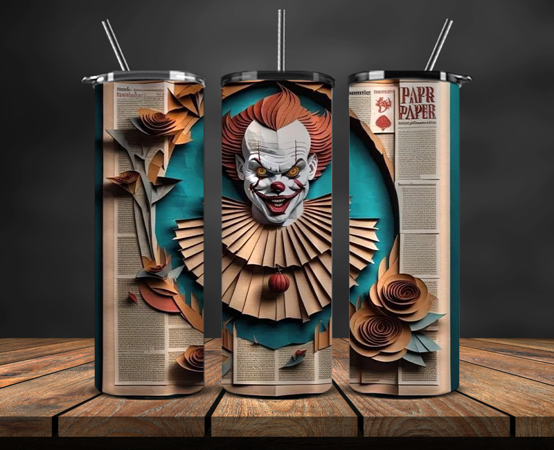 Halloween 20oz Tumbler Wrap ,Horror films Tumbler Wrap PNG, | Inspire ...