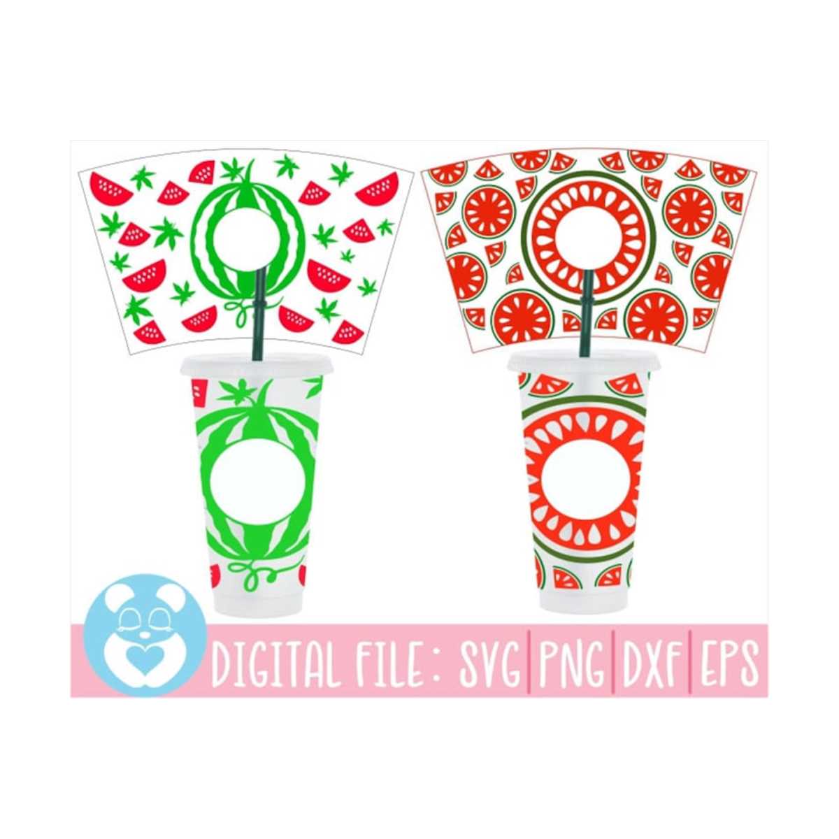 24oz Watermelon Cold Cup Svg,Venti Cold Cup Svg, Watermelon | Inspire ...