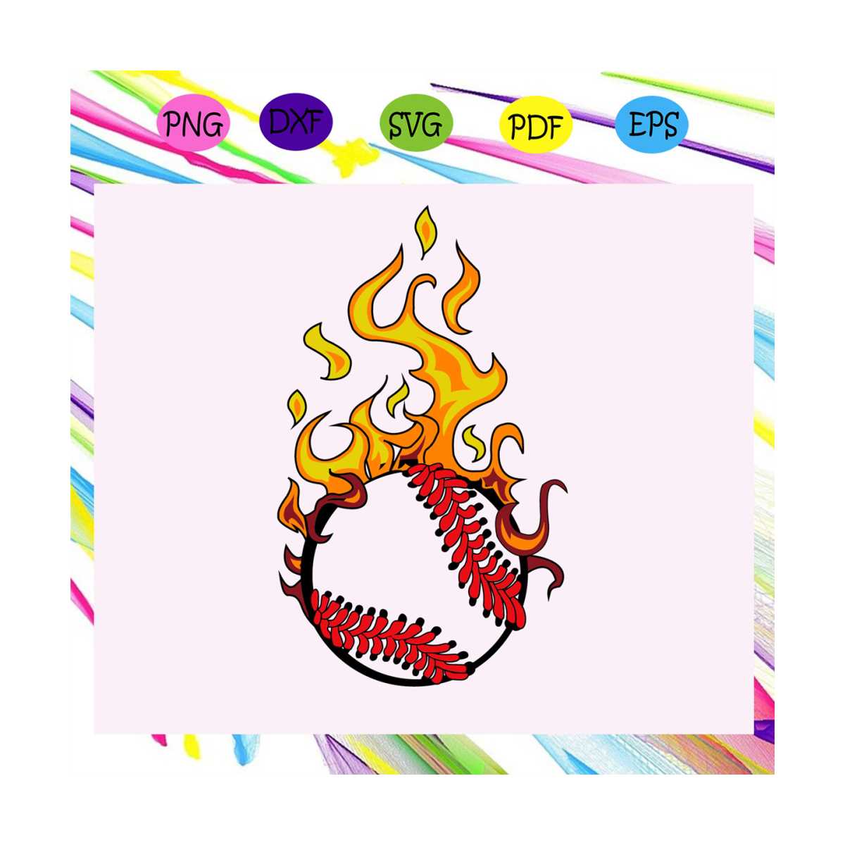 Baseball fire, baseball svg, baseball, baseball gift, baseba | Inspire ...