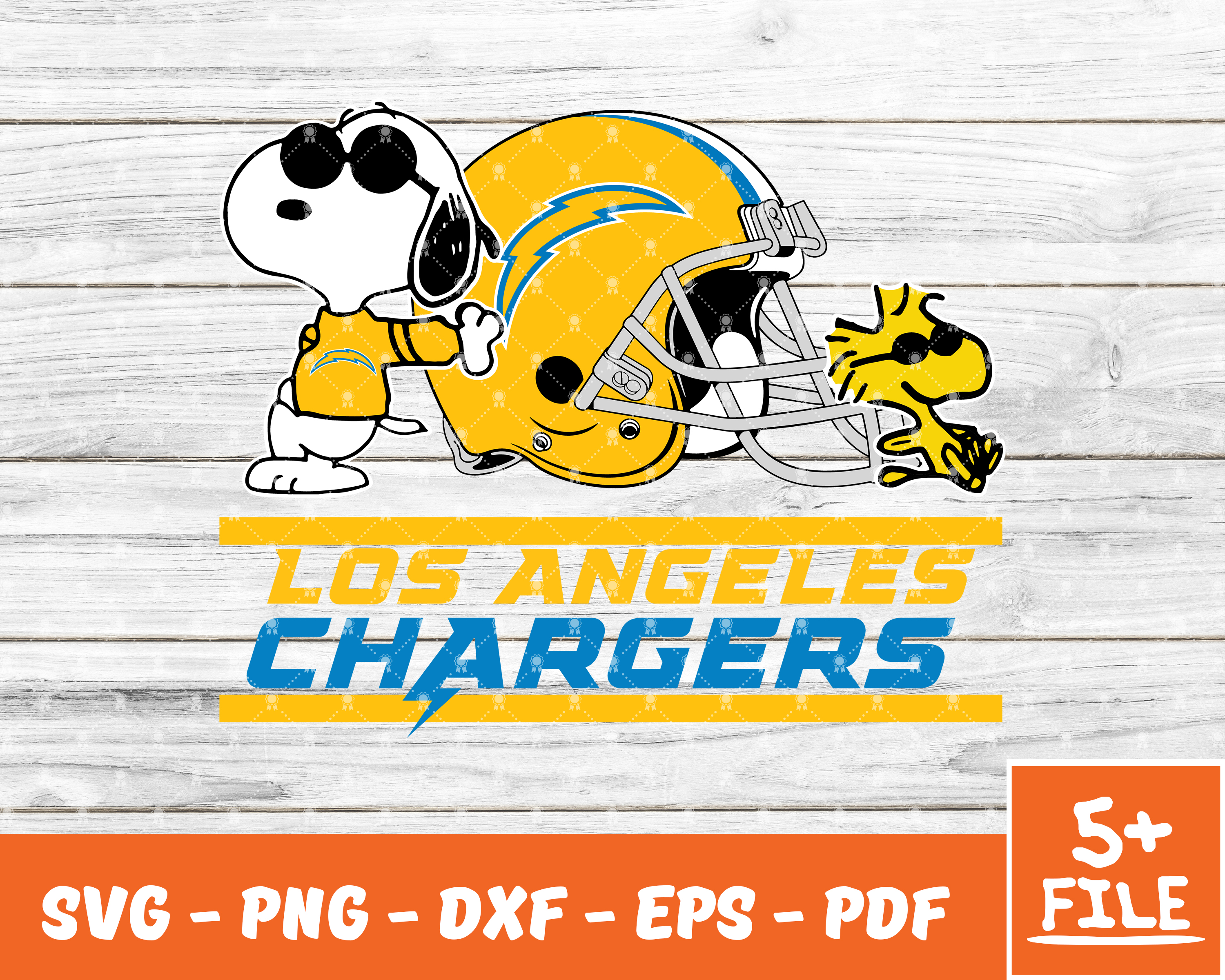 Los Angeles Chargers Snoopy Nfl Svg , Snoopy NfL Svg, Team | Inspire Uplift