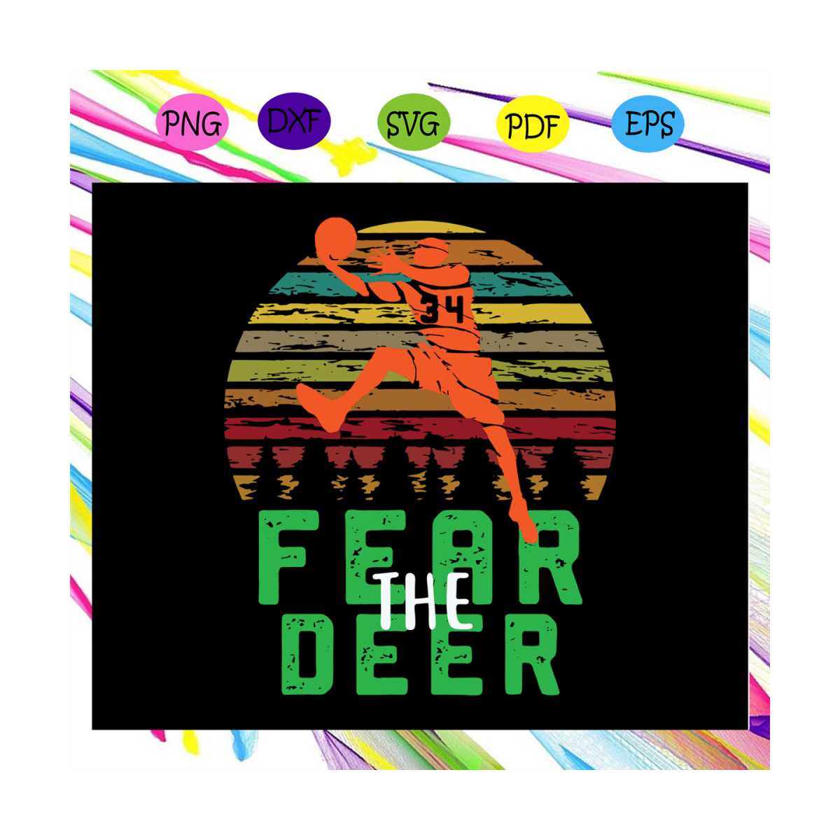 Fear The Deer, Fear The Deer svg, Milwaukee, Milwaukee svg, | Inspire ...
