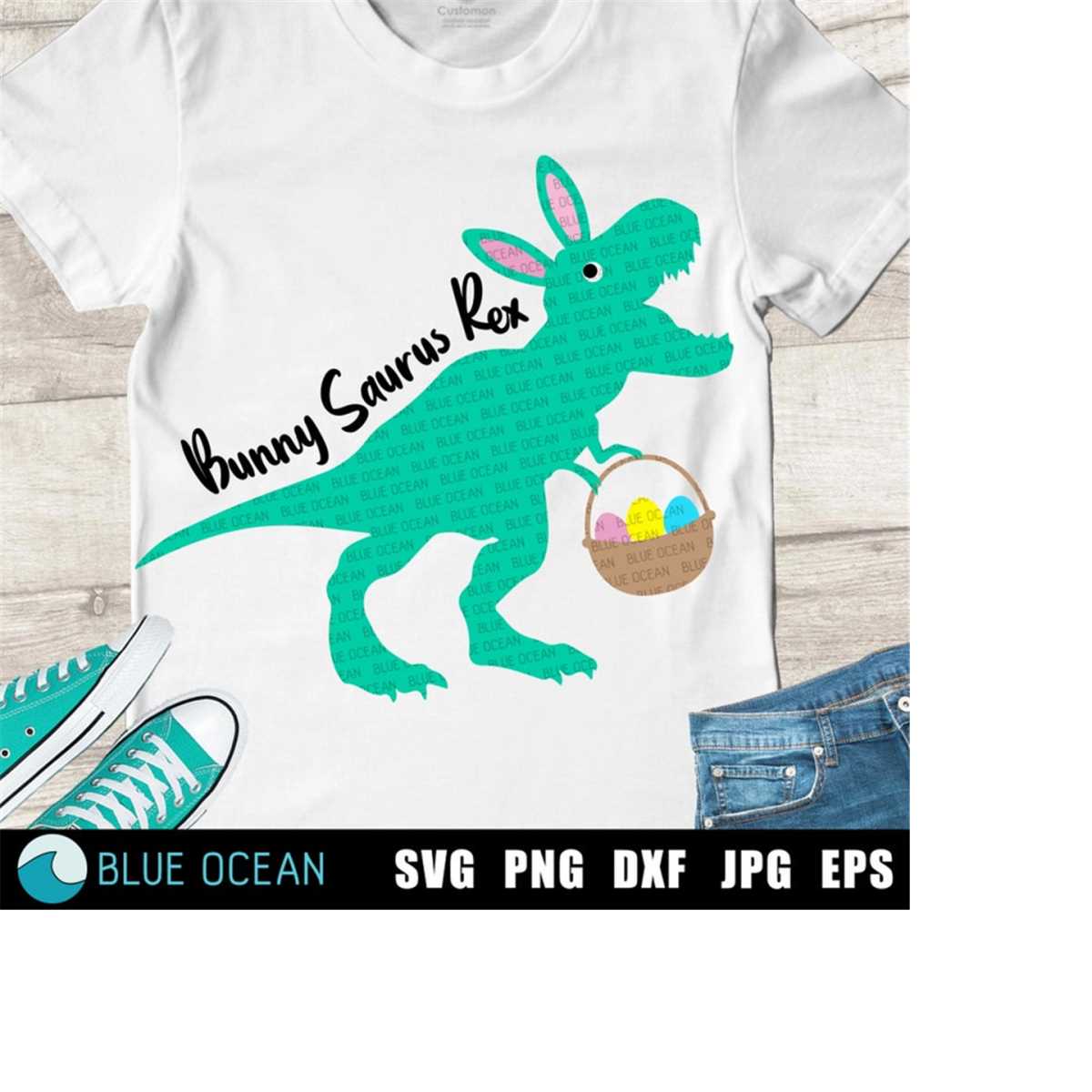 Bunny Saurus Rex SVG, Bunny Dinosaur, Easter Dinosaur SVG, E - Inspire ...