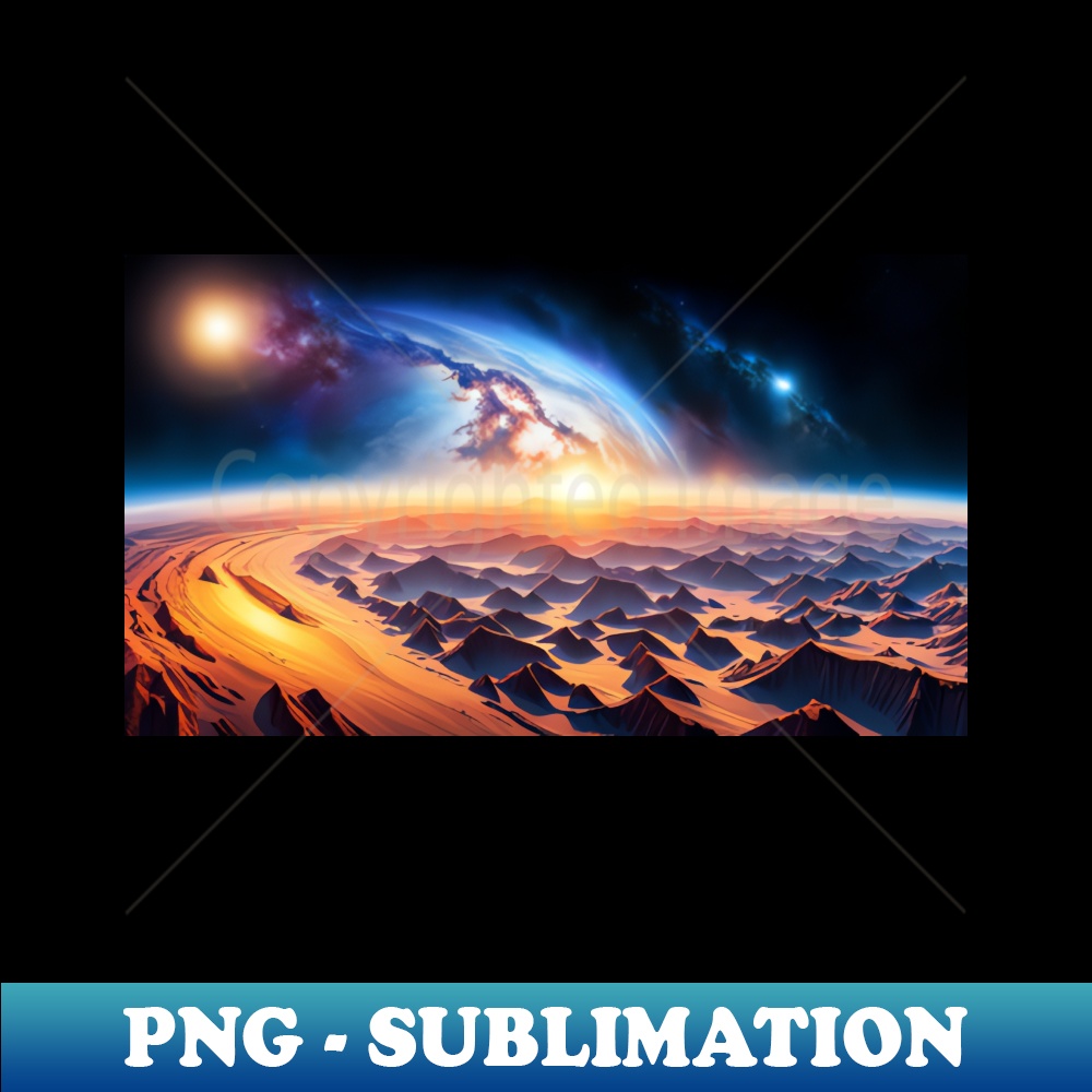 Space Desert Oasis - PNG Sublimation Digital Download - Perf | Inspire ...