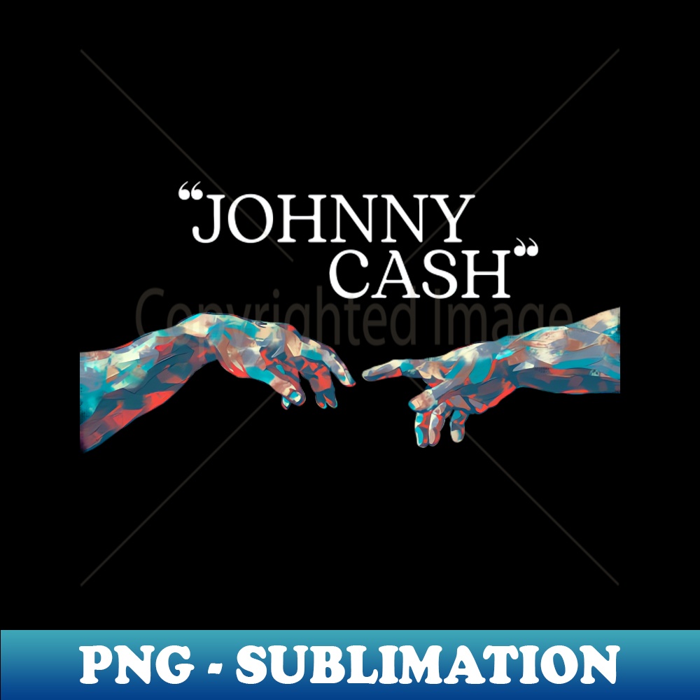 Johnny Cash Hand Colour - High-Resolution PNG Sublimation F | Inspire ...