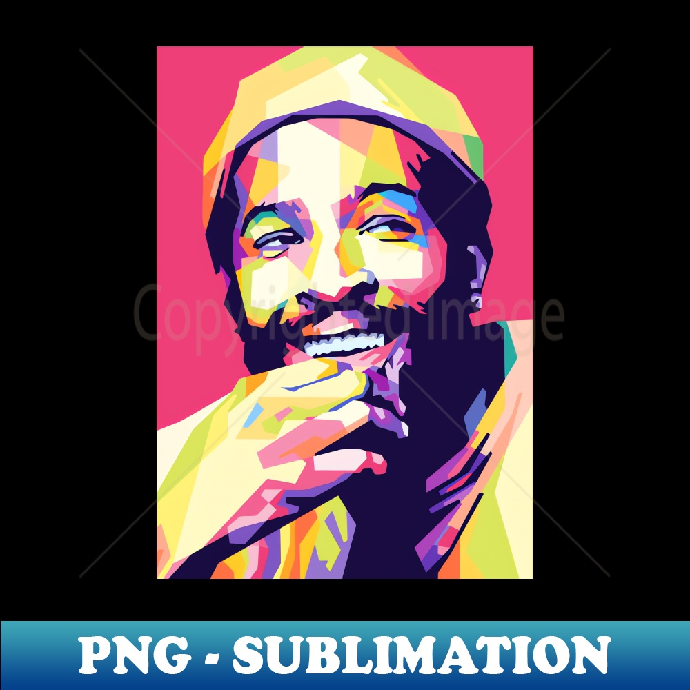 Marvin Gaye Singer Wpap Pop Art - Instant PNG Sublimation Do - Inspire ...