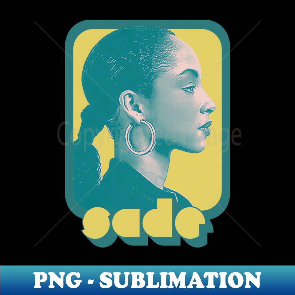 Sade Retro Style Original Fan Art Design - PNG Transparent | Inspire Uplift
