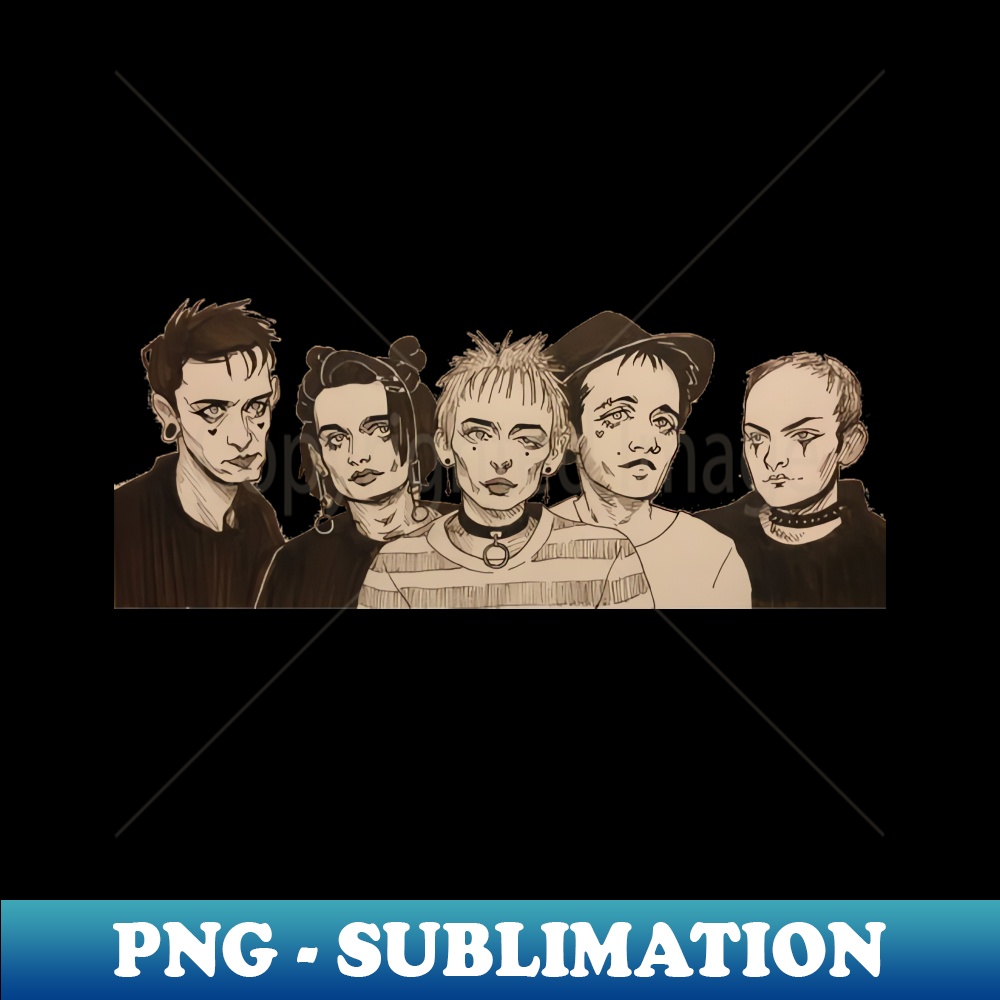 radiohead cartoon - Trendy Sublimation Digital Download - Bo | Inspire ...