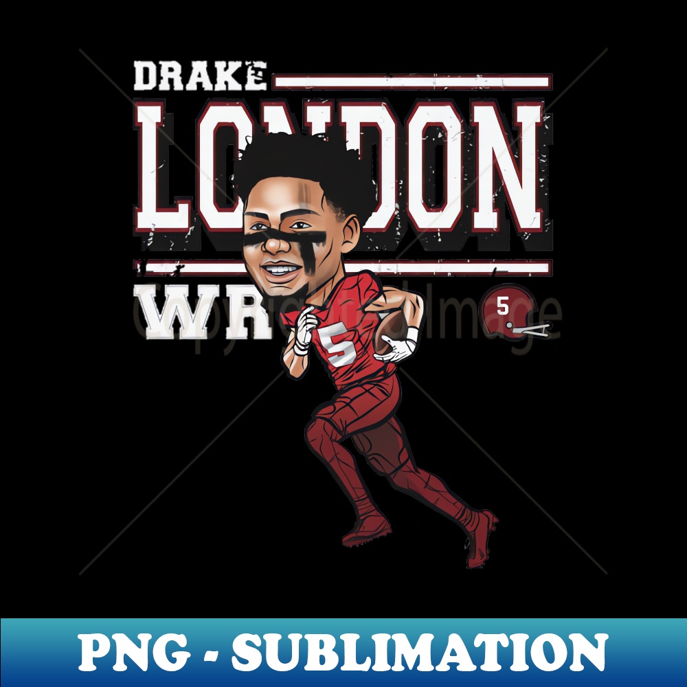 Drake London Atlanta Cartoon - Modern Sublimation PNG File - | Inspire ...