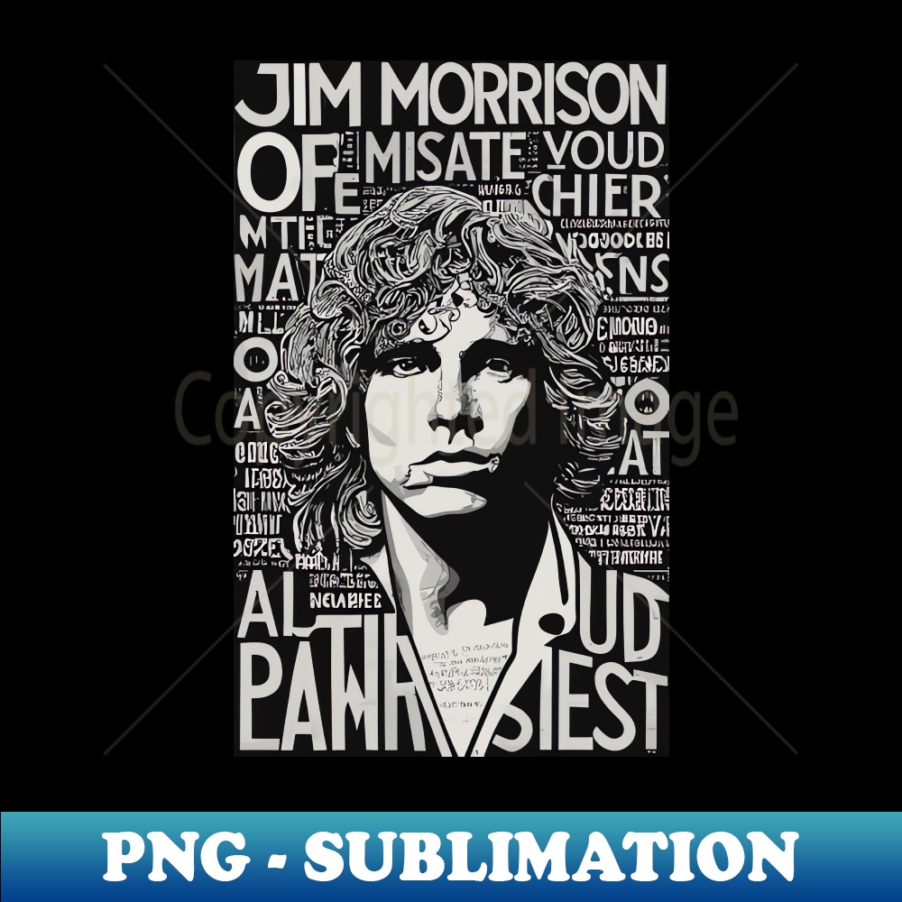 Jim Morrison Fan Art - Professional Sublimation Digital Down - Inspire ...