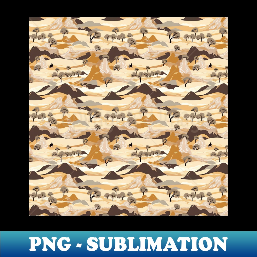 Desert Seamless Pattern Sand Dune Sahara Quicksand Arabic Oa - Inspire ...