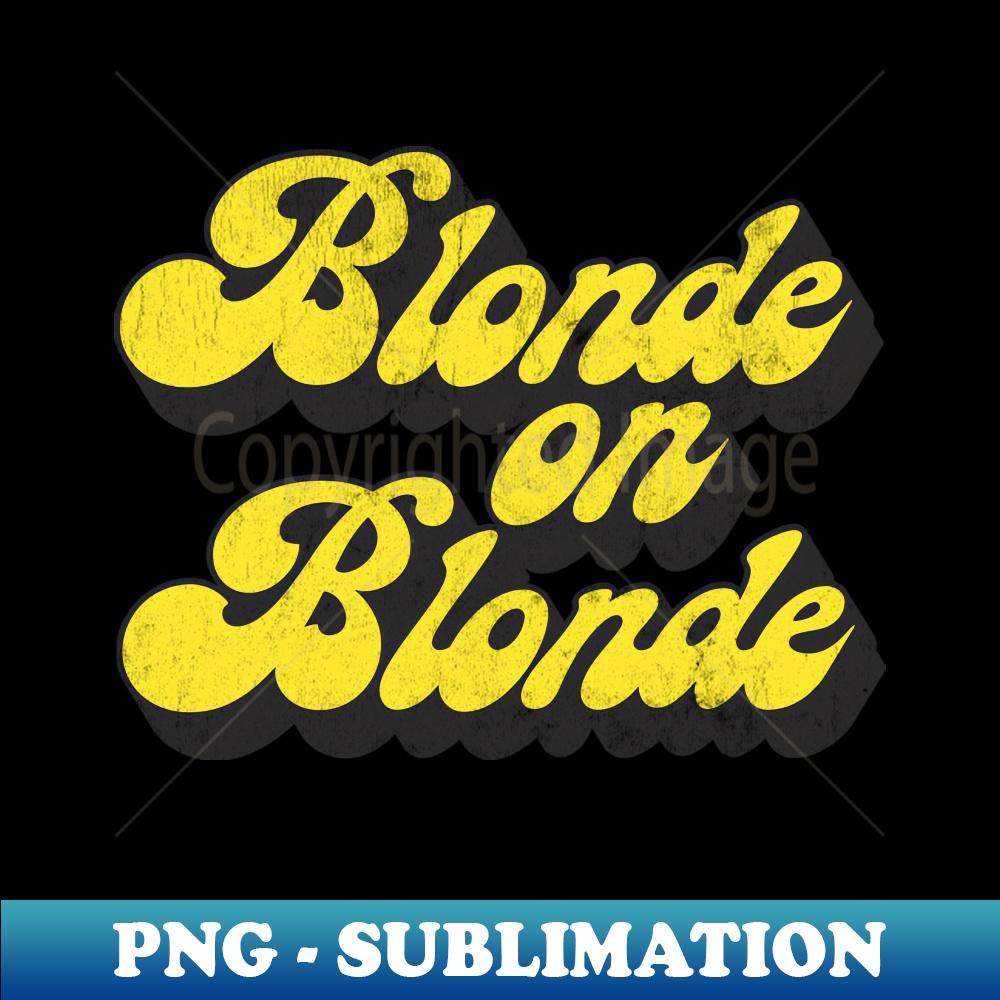 Blonde on Blonde Vintage Faded Style Fan Design - Decorativ - Inspire ...