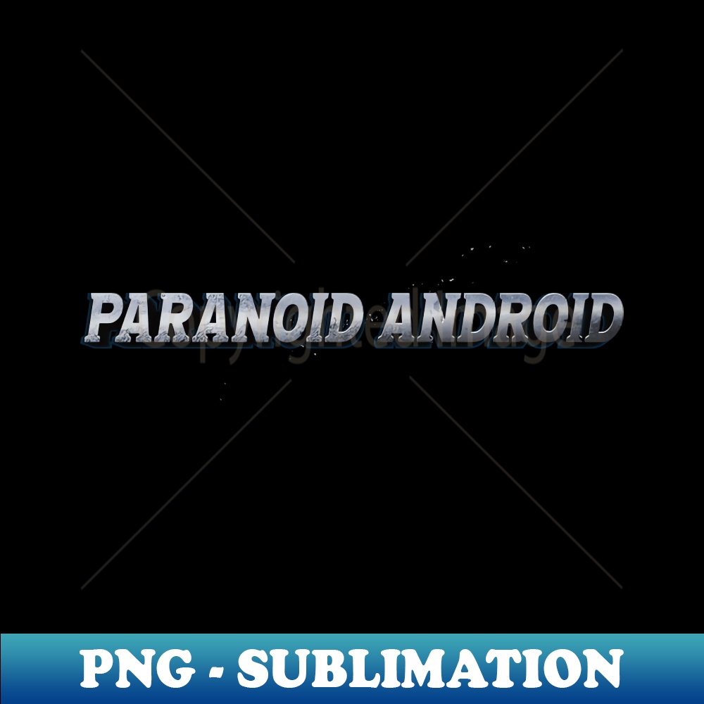 PARANOID ANDROID RADIOHEAD - Retro PNG Sublimation Digital D | Inspire ...